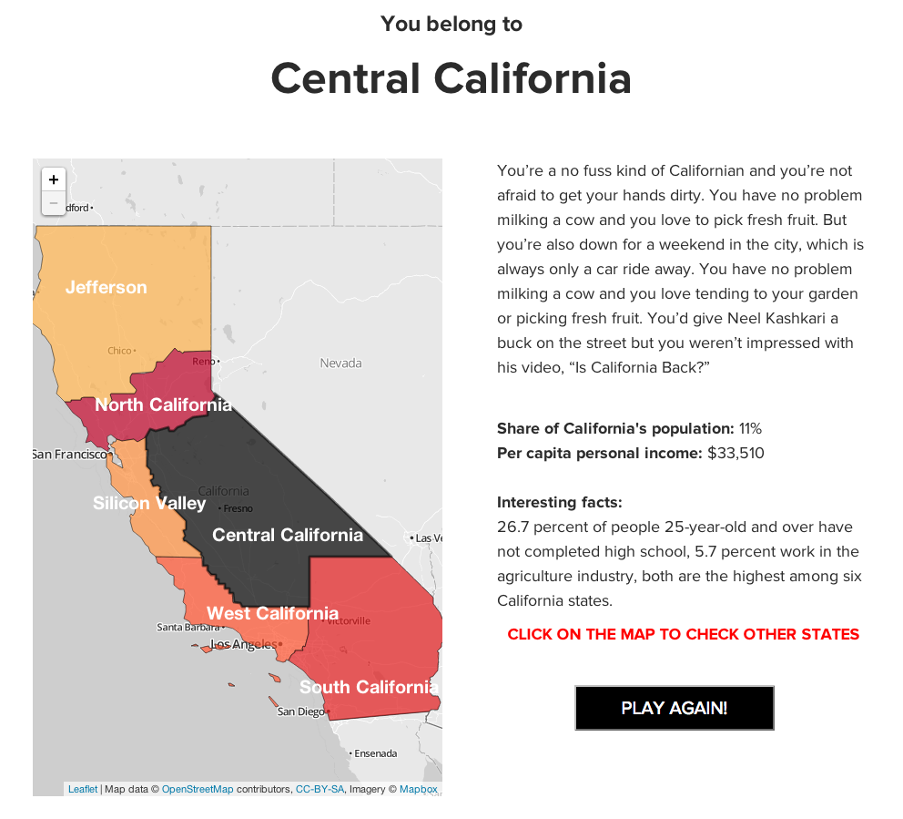 Quiz: Which of the proposed 6 Californias should you live in? | scpr.org